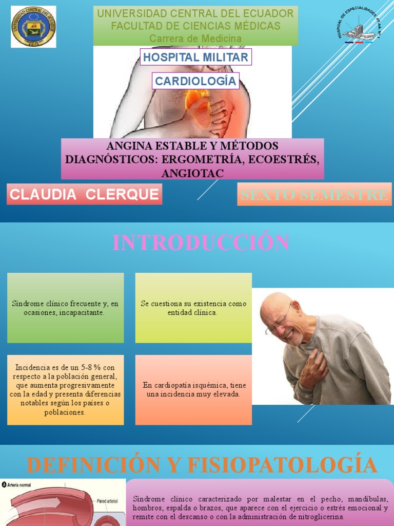 Angina Estable | PDF | Electrocardiografia | Diagnostico medico