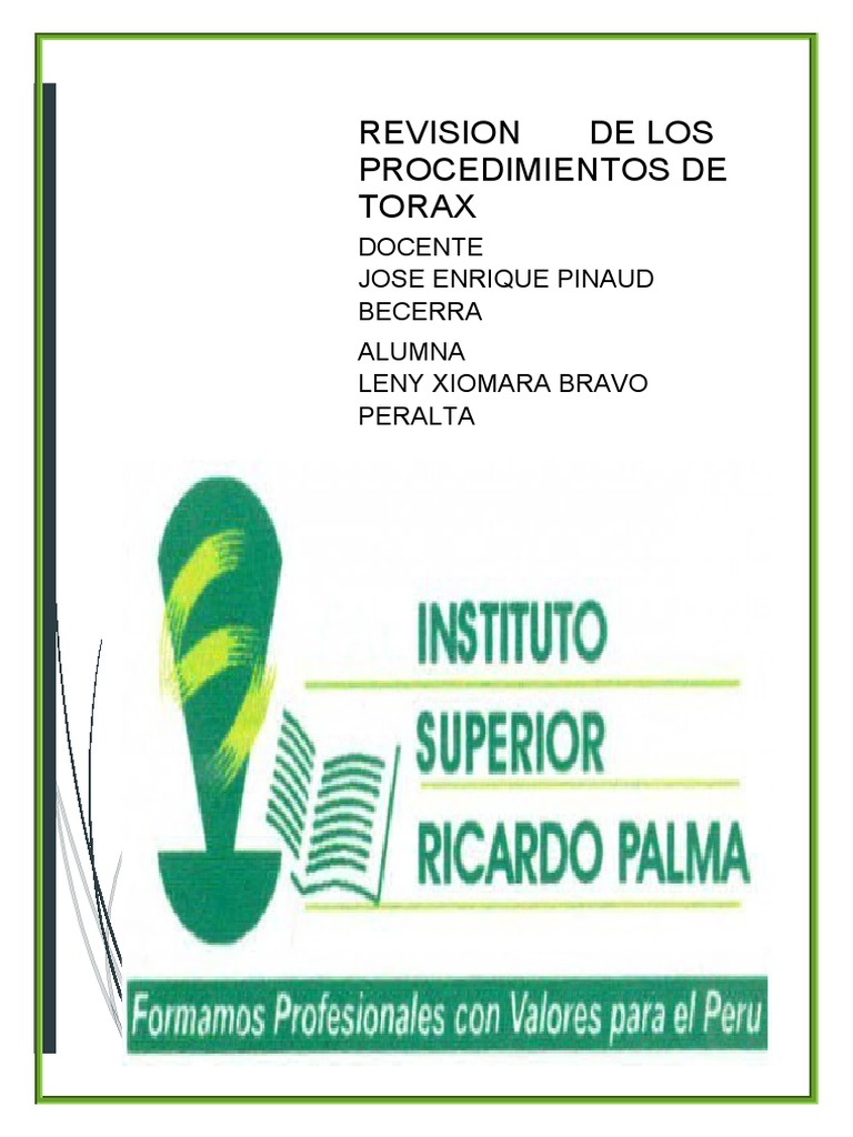 Procedimientos de Toracoscopia y Toracocentesis | PDF | Biopsia | Ct Scan