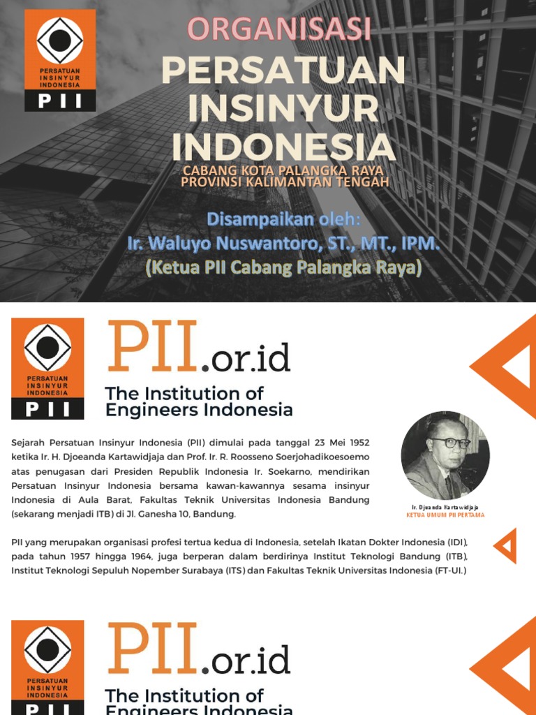 PAPARAN KETUA PII CAB PALANGKA RAYA-Waluyo Nuswantoro 2022 | PDF
