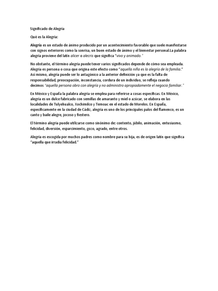 Alegria 2 | PDF