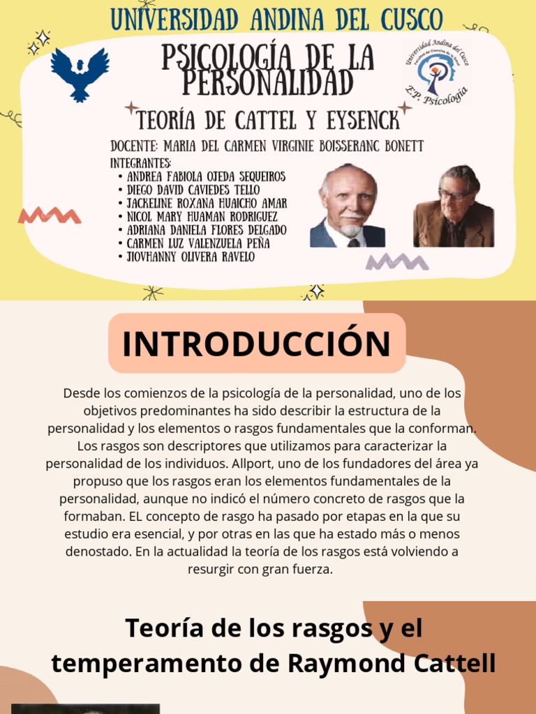 Teoría de Raymond Cattell y Hans Eysenk | PDF | Las emociones ...