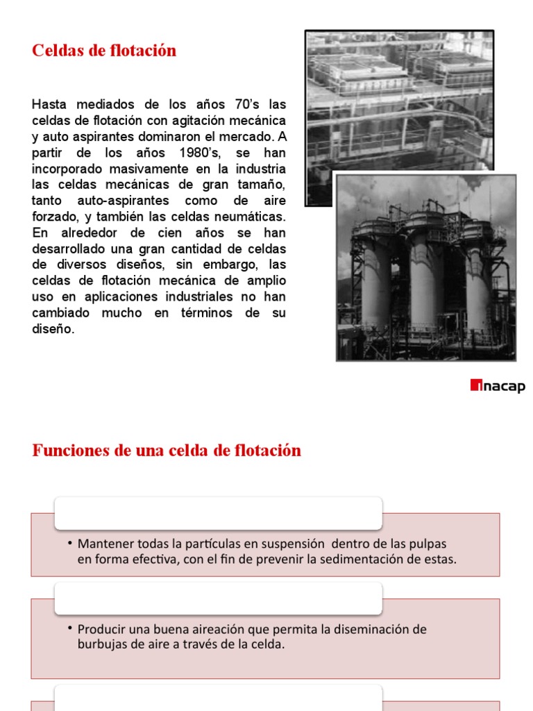 Tipos de Celdas de Flotación | PDF | Espuma | Física Aplicada e Interdisciplinaria