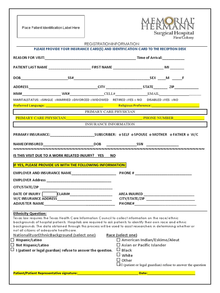 Hospital Discharge Papers