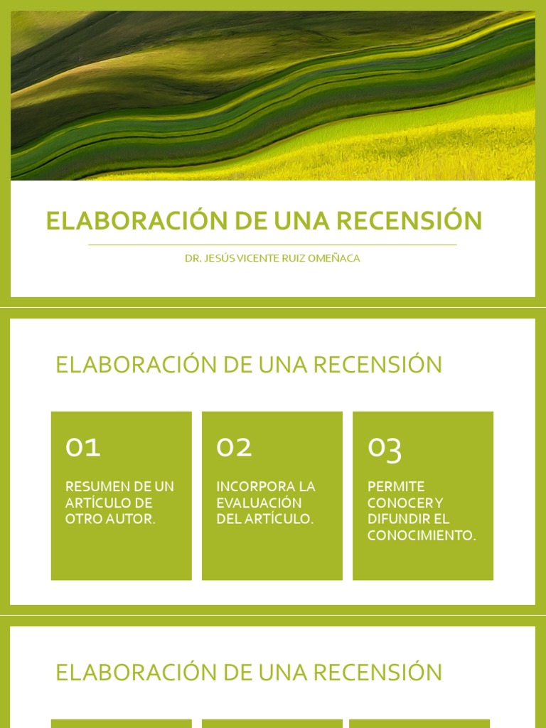 Elaboración de Una Recensión | PDF