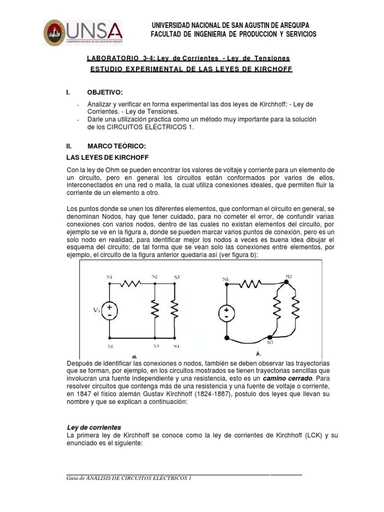Laboratorio 3 y 4 de Ace 1 | PDF | Corriente eléctrica | voltaje