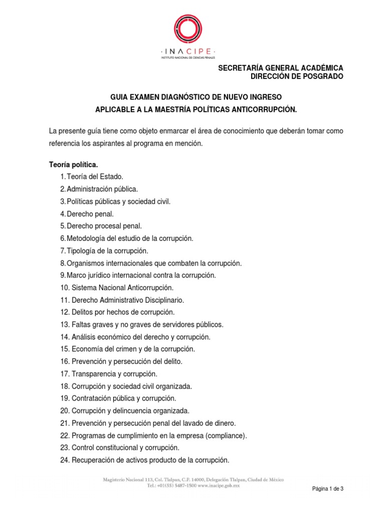 Guia Edni 1 Politicas Anticorrupcion | PDF | México | Corrupción política