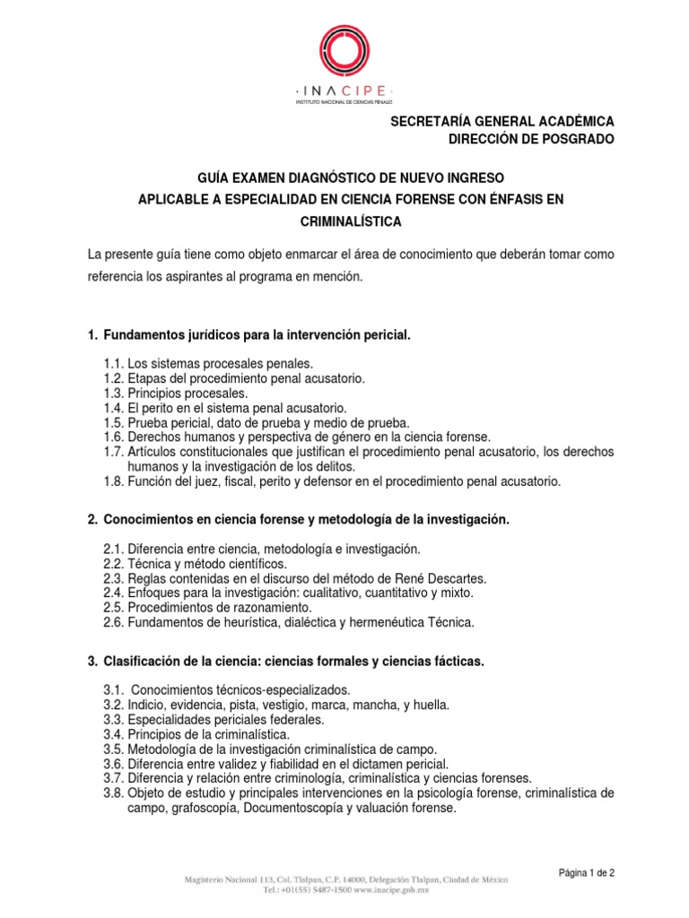 Guia Edni 7 Ciencia Forense Con Enfasis en Criminalistica | PDF