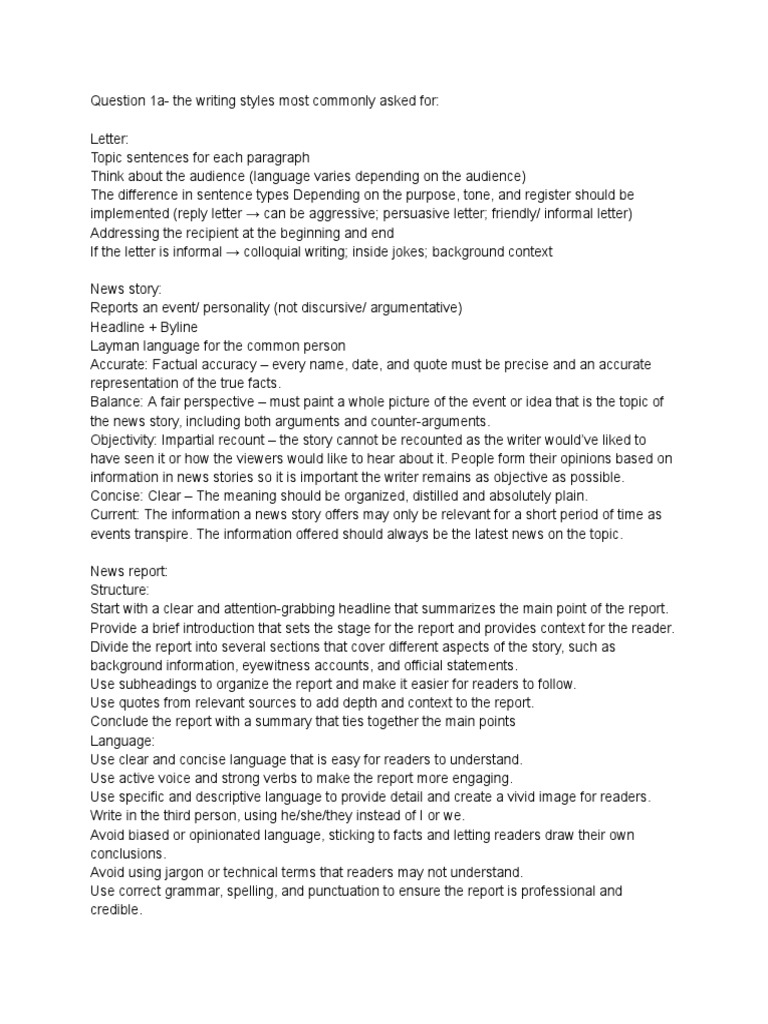 Imp Notes For Paper 2 | PDF