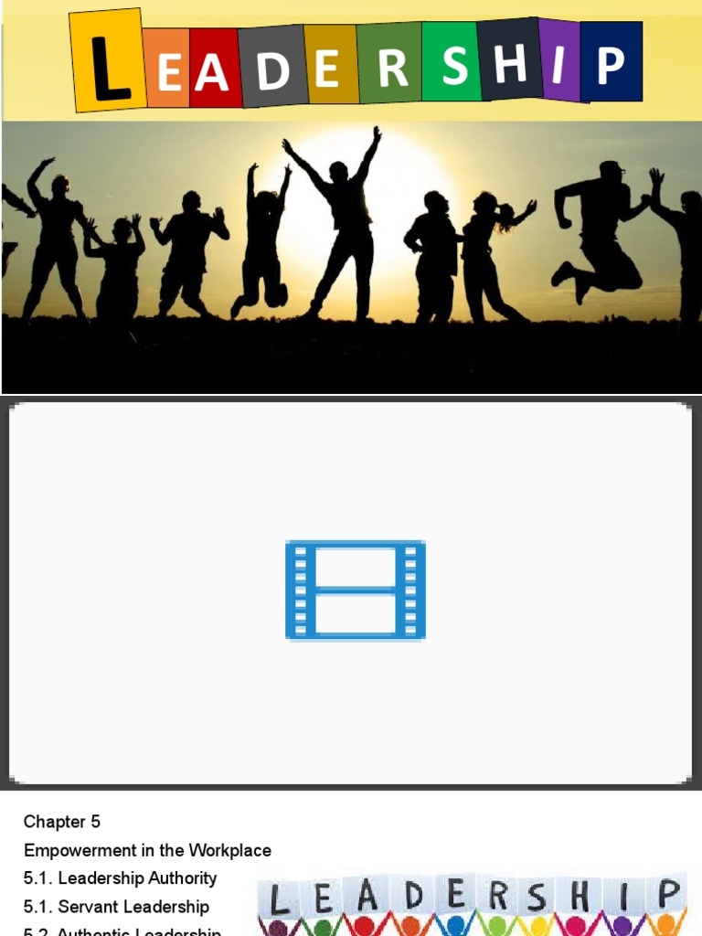 PPT-Chapter V Empowerment in The Work Place | PDF | Self-Improvement