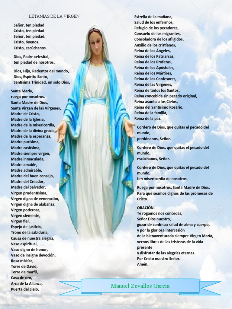 Letanía De La Santísima Virgen María