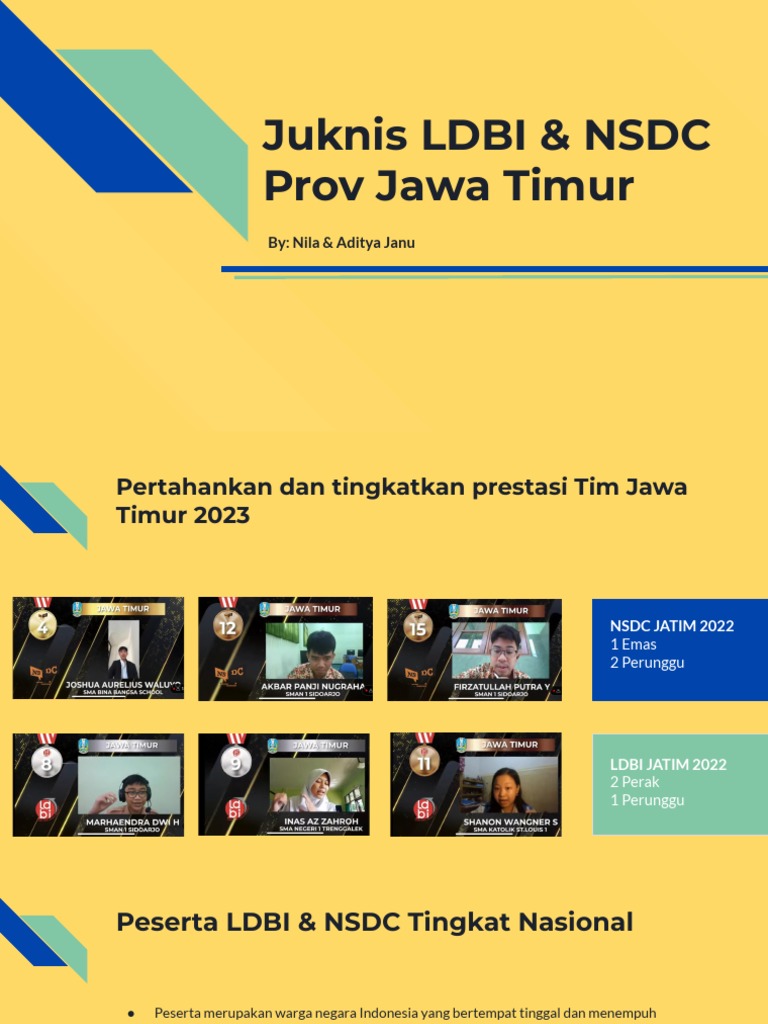 Petunjuk Umum LDBI - NSDC 2023 | PDF