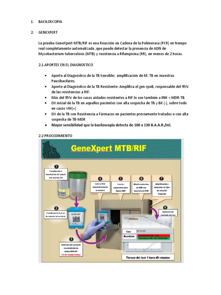 Genexpert Cultivo | PDF