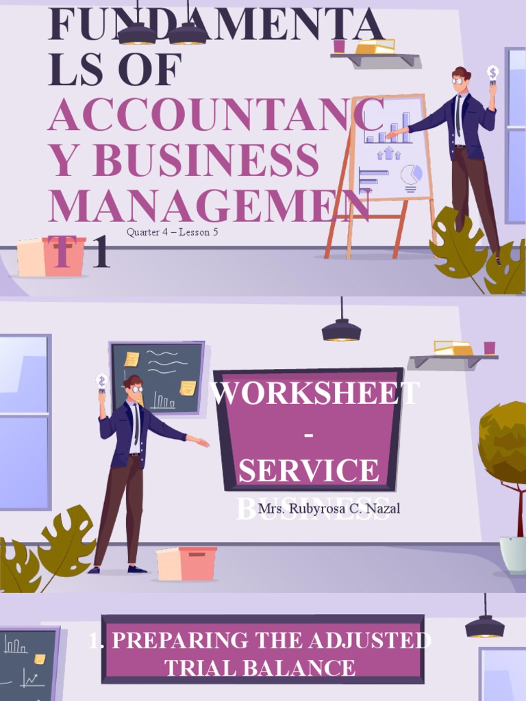 FABM1 Q4 L5 Worksheet Preparation Service Business | PDF