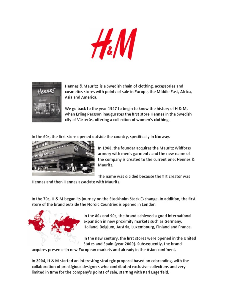 Historia de H&M | PDF