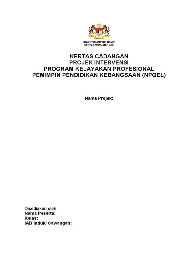 Kertas Cadangan Projek | PDF