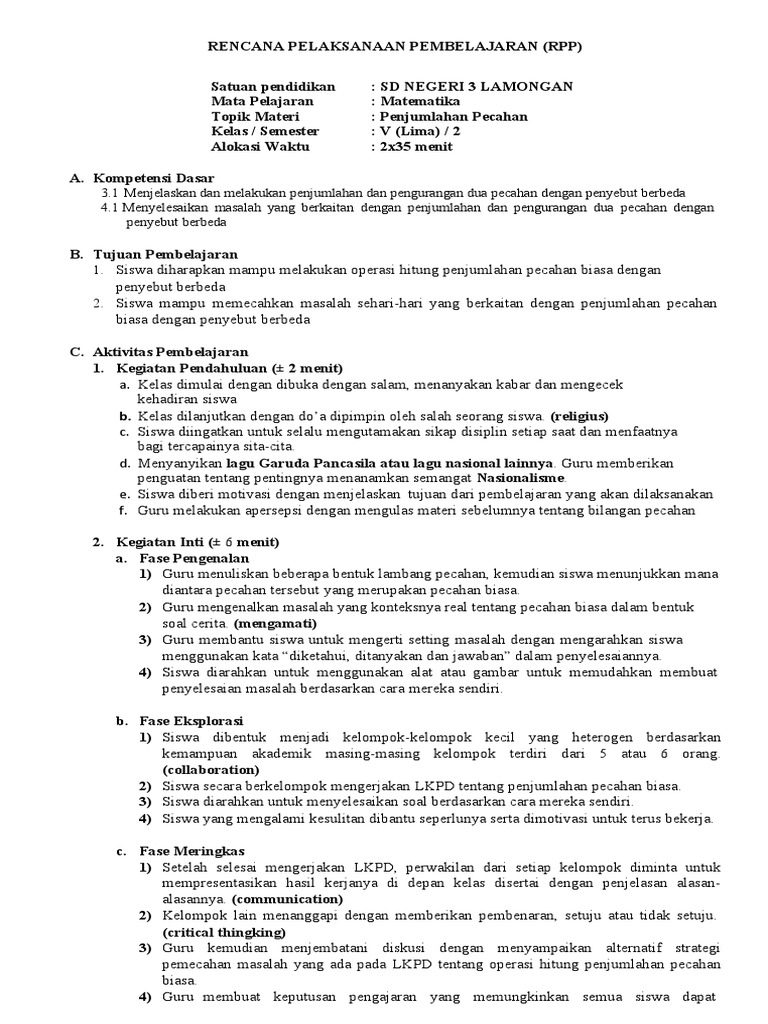 RPP Siklus 1 | PDF | Karier & Perkembangan | Seni & Disiplin Bahasa