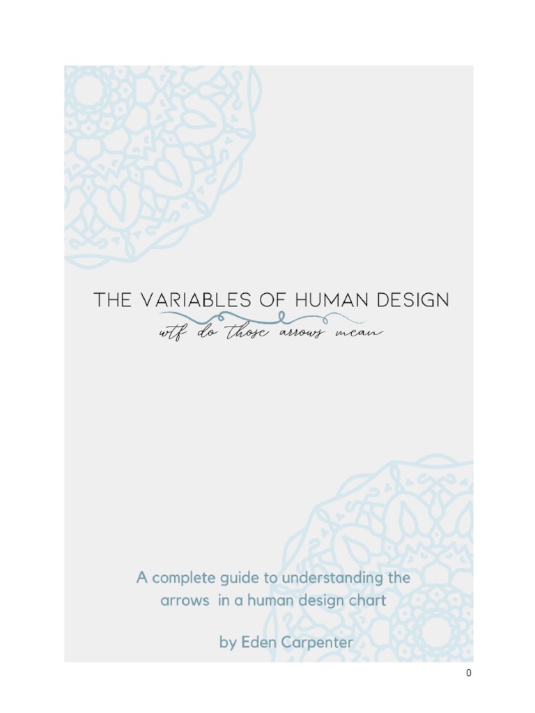 The Variables of Human Design | PDF | Senses | Humidity