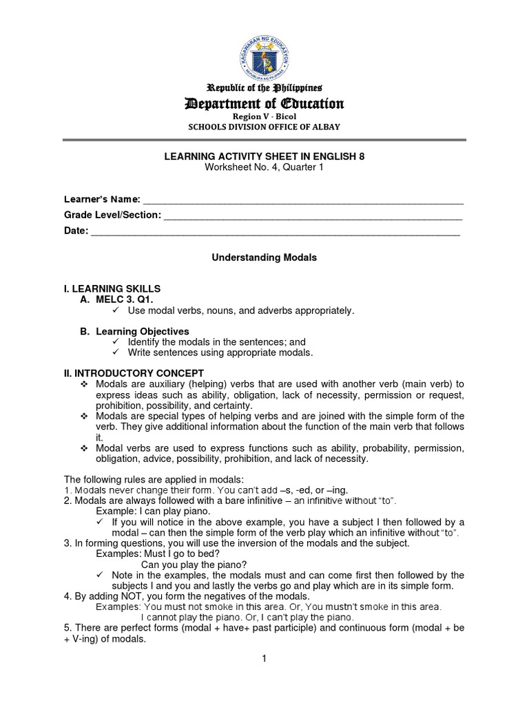 EnG8 - Q1 - LAS - 4 - RTP | PDF