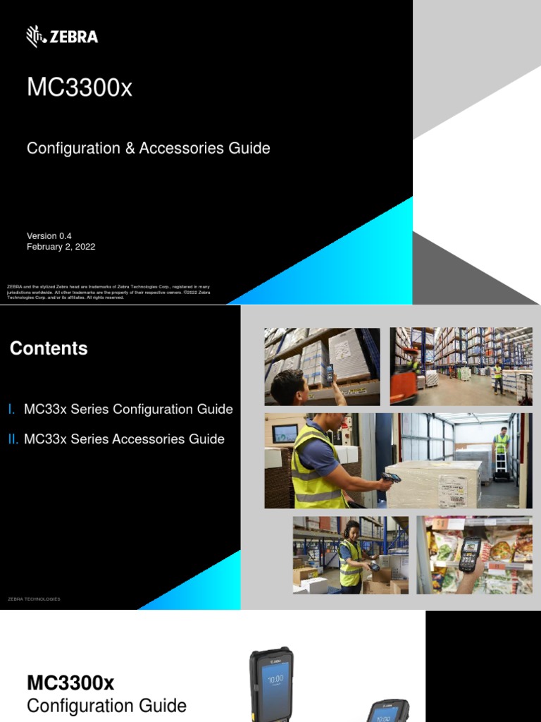 Guia de Acessórios MC3300x | PDF
