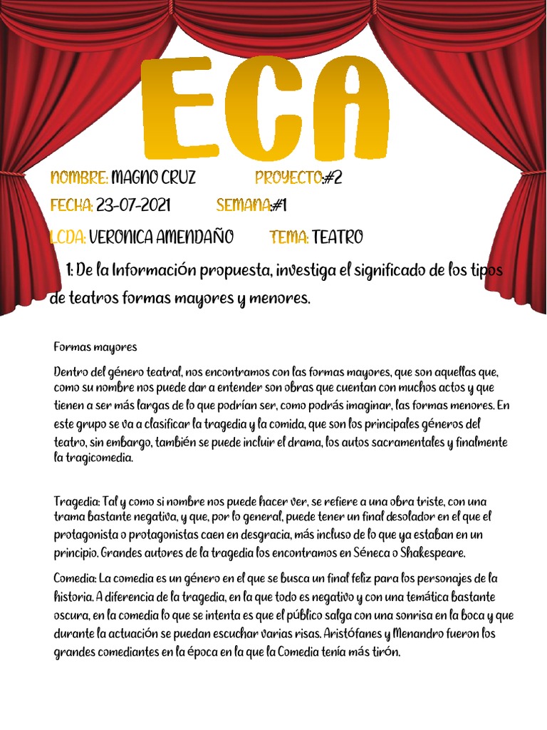 ACTIVIDAD DE ECA | PDF