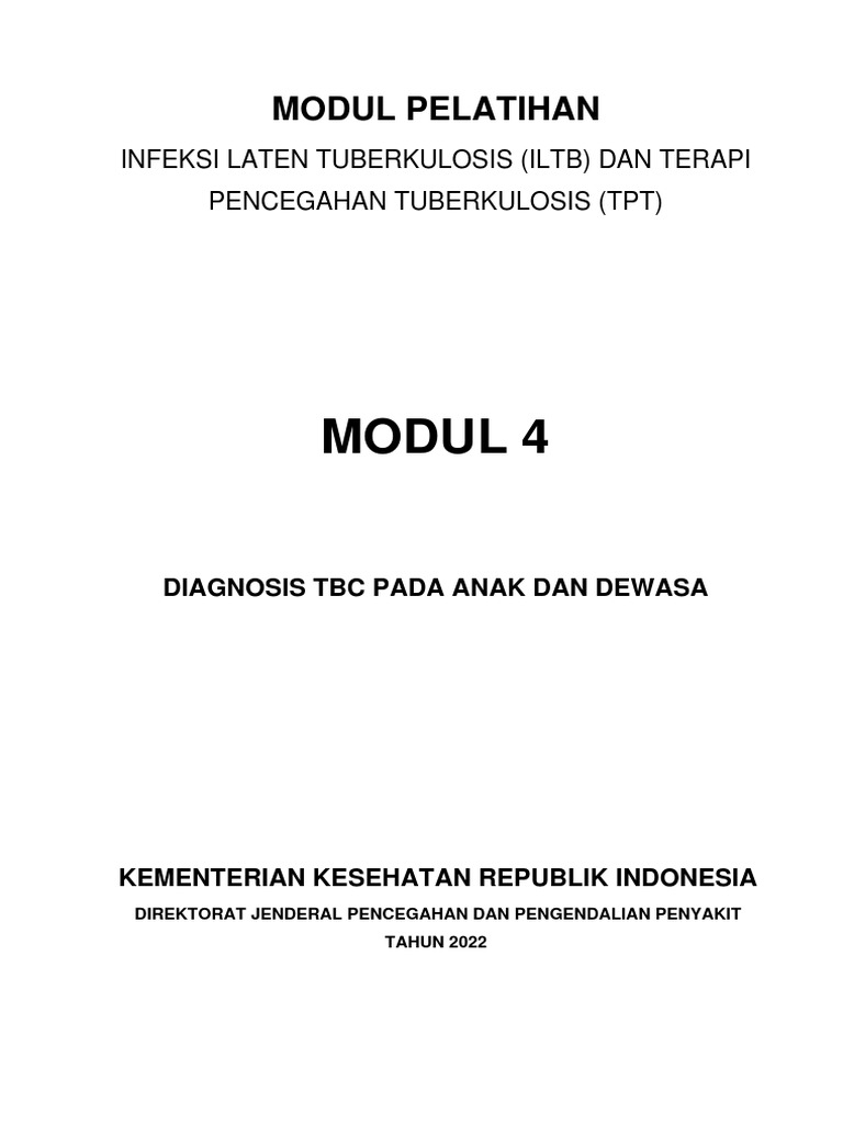 Dx Tb Anak Dan Dewasa Pdf