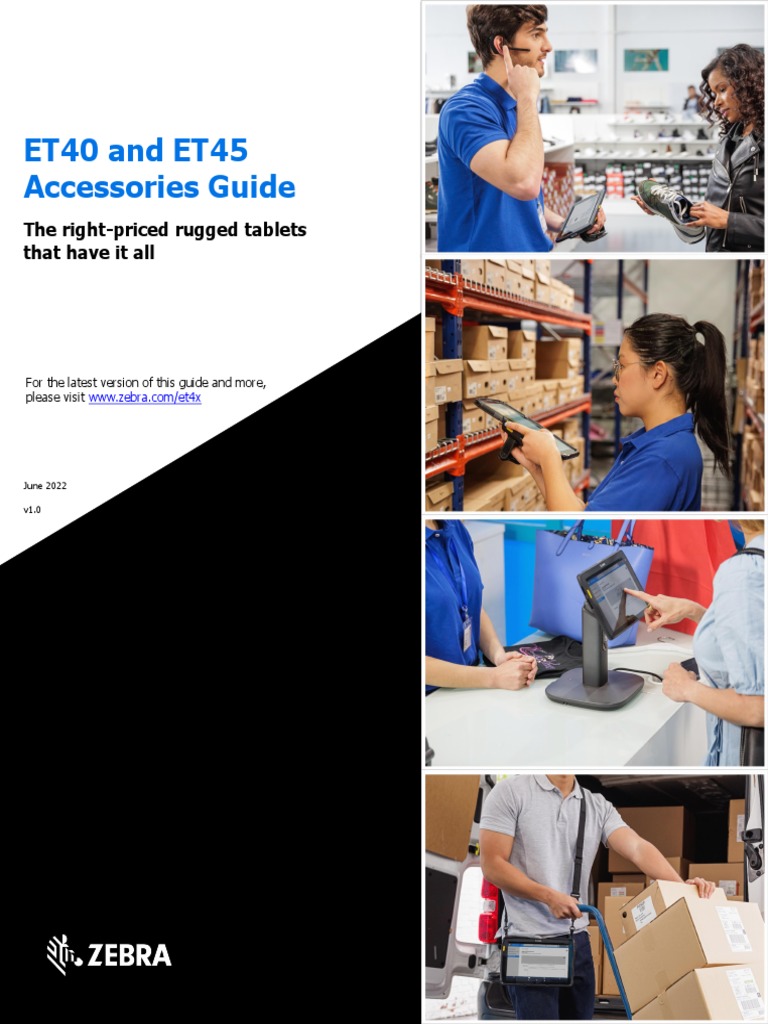 ET40 ET45 Accessories Overview Guide | PDF | Power Supply | Battery Charger