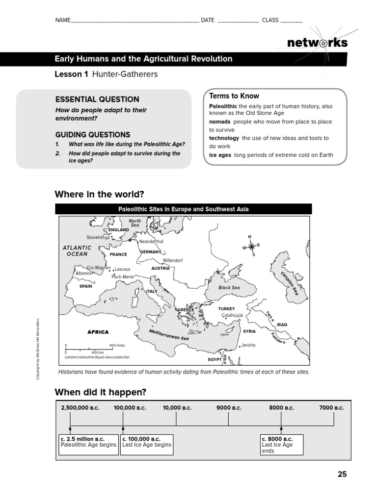 Early Human and The Agricultural Revolution | PDF | Paleolithic ...