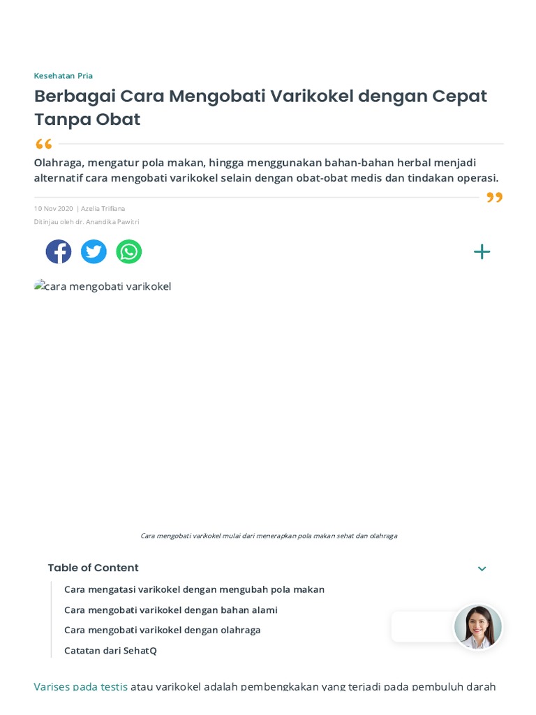 Ketahui Cara Mengobati Varikokel dengan Cepat Tanpa Obat Ini! | PDF