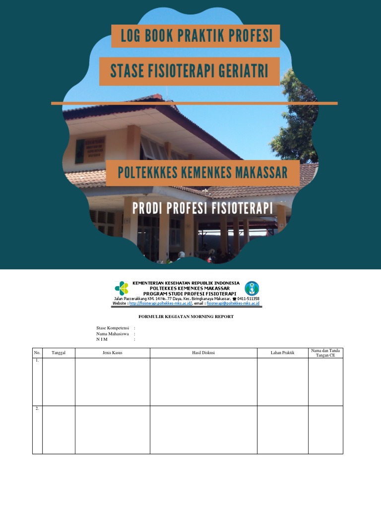 Log Book Fisioterapi Geriatri Revisi 2021 | PDF