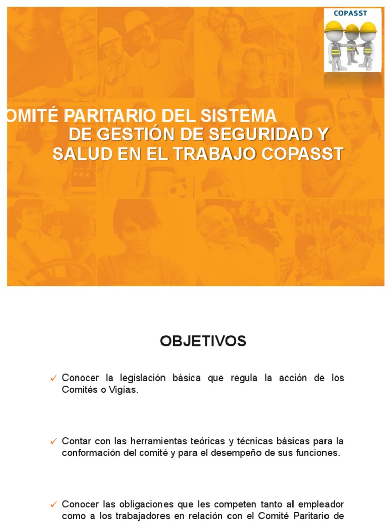 Presentación COPASST | PDF | Seguridad y salud ocupacional