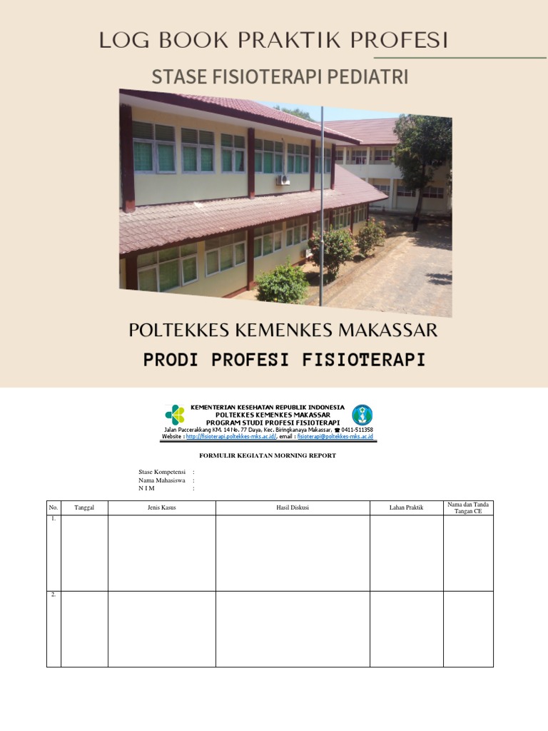 Log Book Fisioterapi Pediatri Revisi 2021 | PDF
