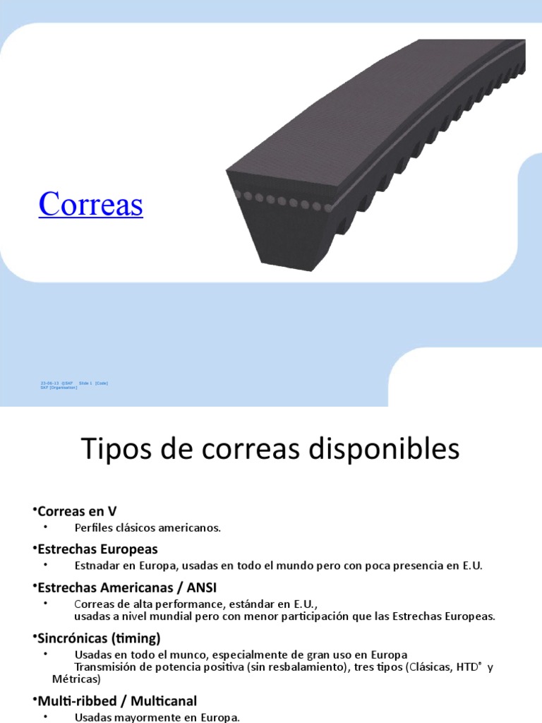 Curso de Correas Poleas | PDF | Herramientas | Equipo
