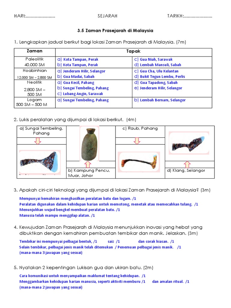 3.5 SJ T1 Jawapan | PDF