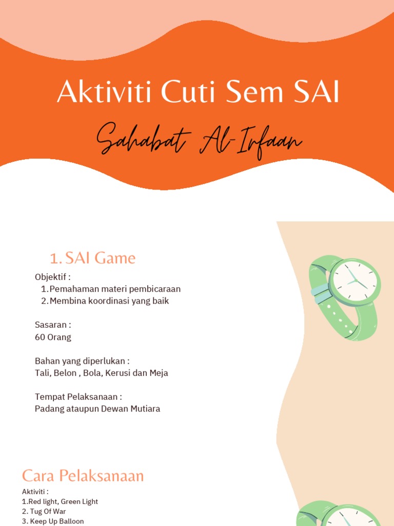 Aktiviti Cuti Sem SAI | PDF