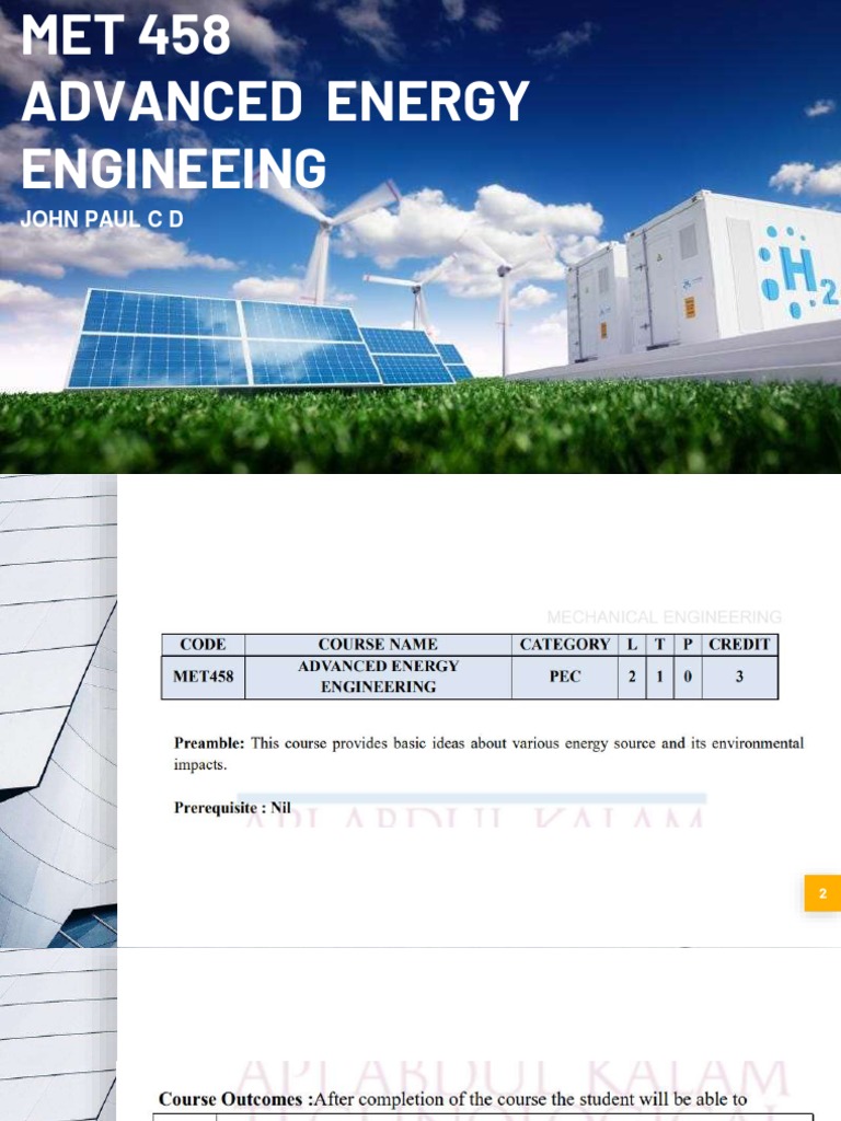 Advanced Energy Engineering - Module1 | PDF | Nuclear Reactor | Power ...