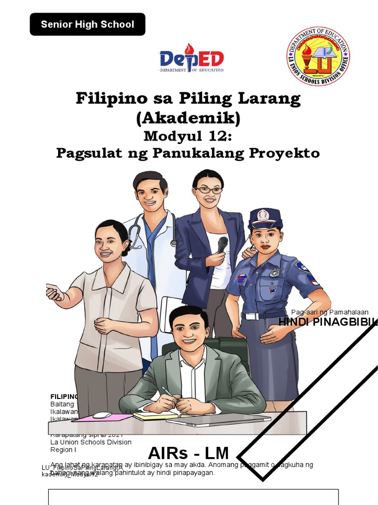 Piling Larang Akademik 12 Q2 Modyul-12 v2 | PDF