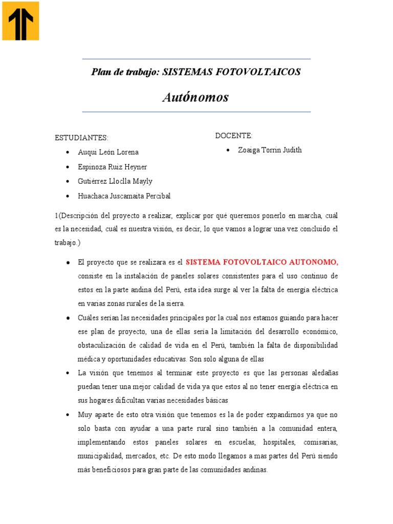 JP s12 Formato Plan de Proyecto Grupo 1 - Trabajo Grupal | PDF