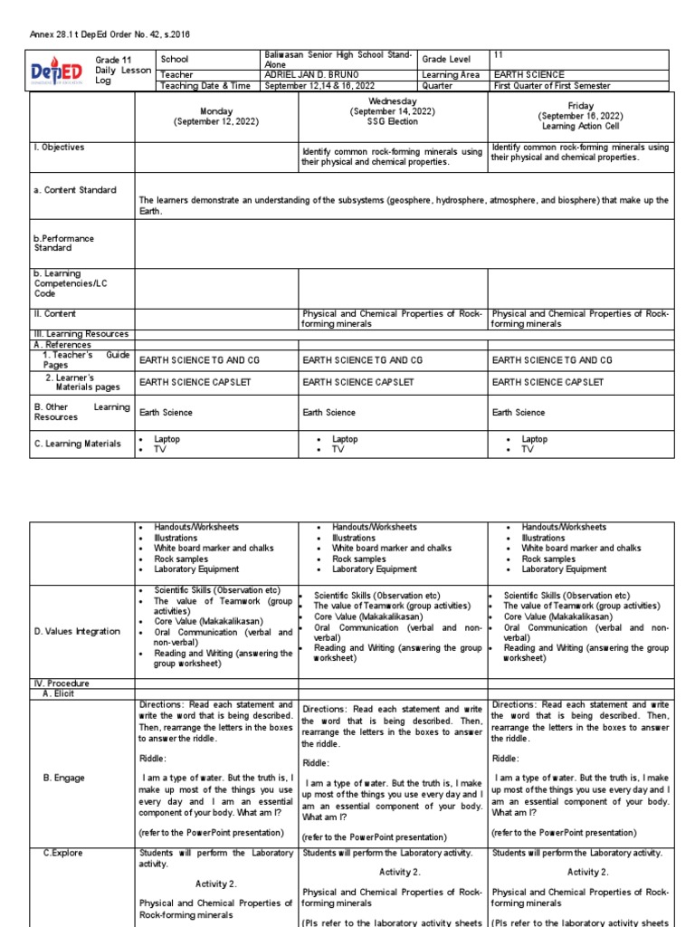 Dll3 Earthscience Pdf