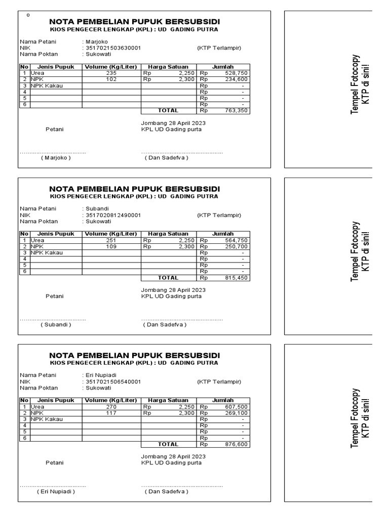 MASTER NOTA Mei 2023 | PDF