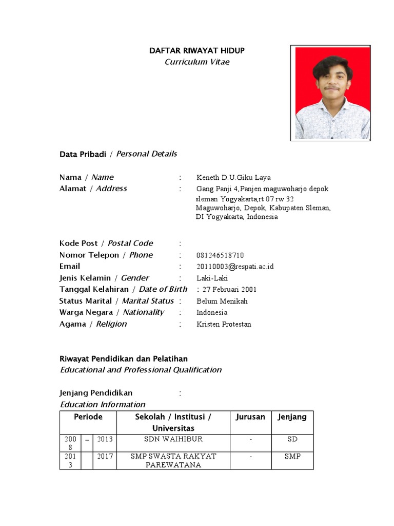 Form CV | PDF