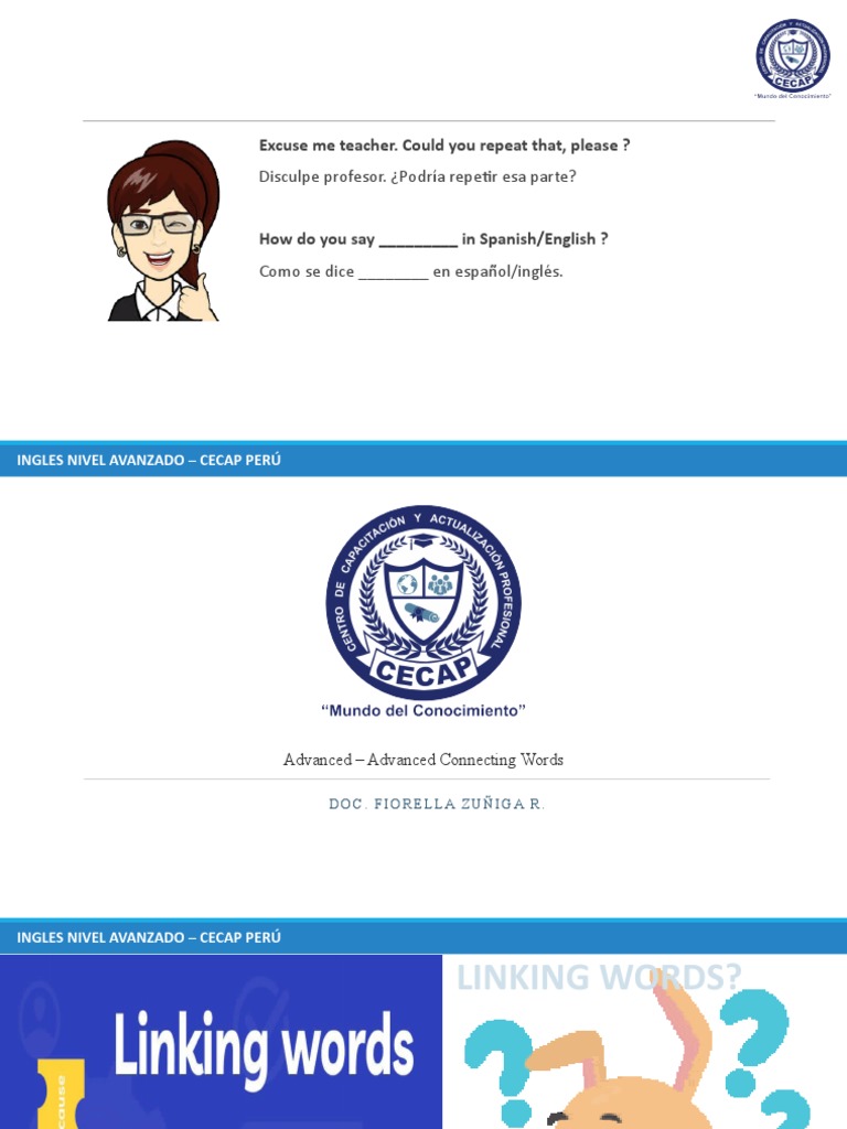 Clase 2 - Linking Words | PDF