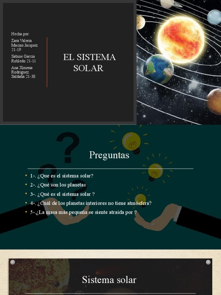 Introducción al Sistema Solar y sus Planetas | PDF | Sistema solar | Dom