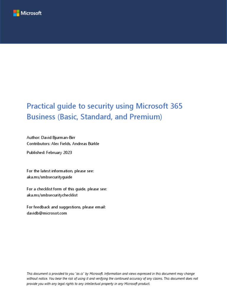 Practical Guide To Securing Work From Anywhere Using Microsoft 365 ...