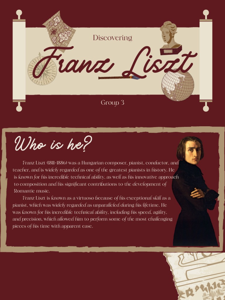 G3-PPT Music Franz Liszt | PDF | Poetry | Classics