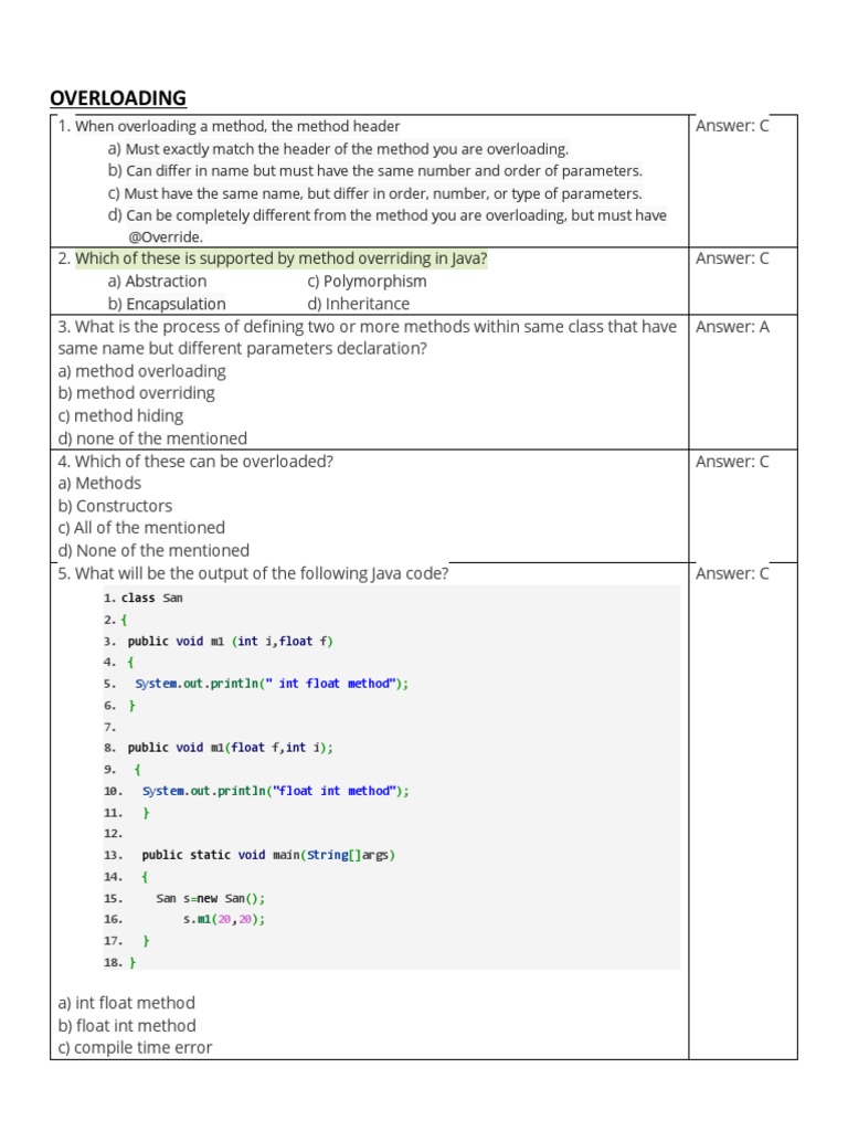 OVERLOADING | PDF