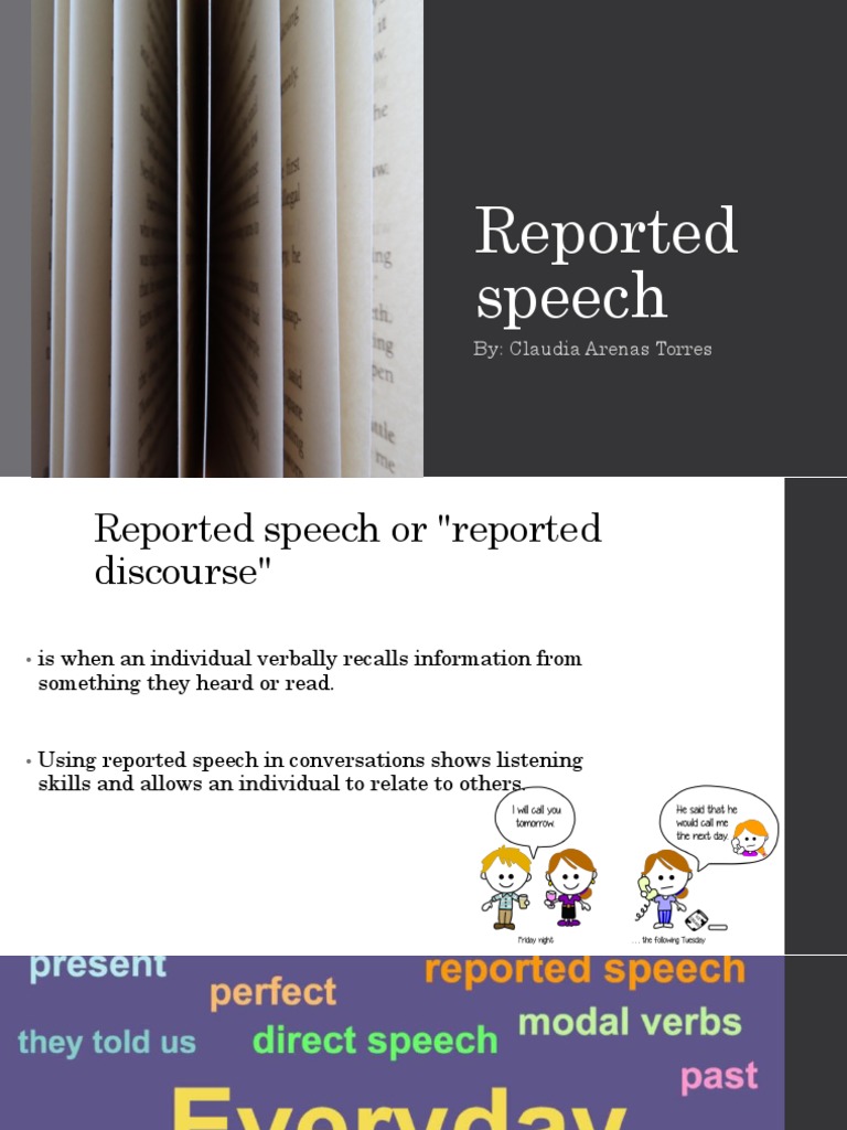 Reported Speech Explanation | PDF