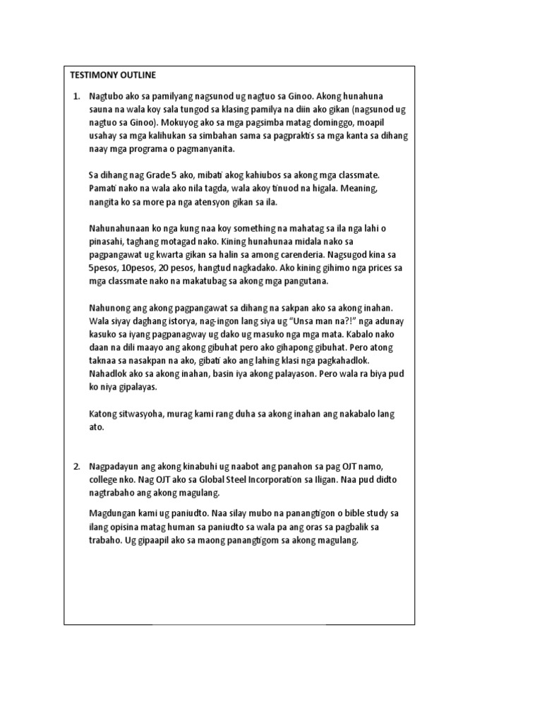 Testimony 2 | PDF