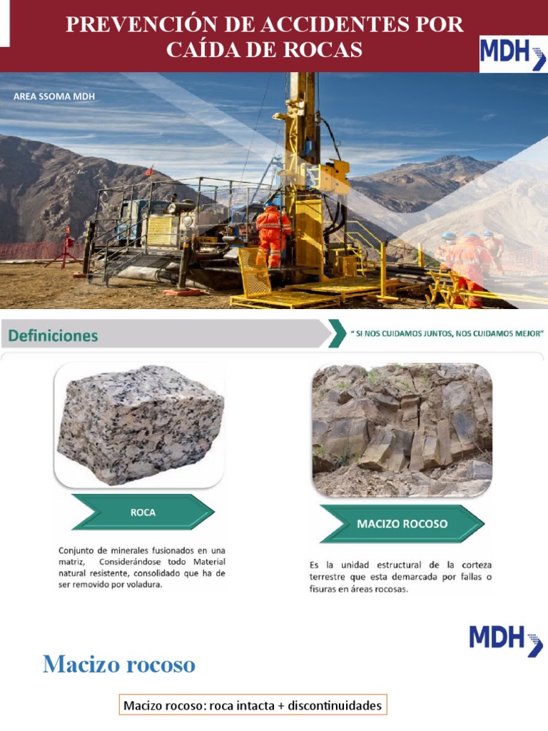Prevención de Accidentes Por Desprendimiento de Rocas | PDF
