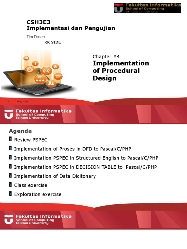 # CSH3E3 #4 IMPLEMENTASI DESAIN PROSEDURAL - Compressed | PDF