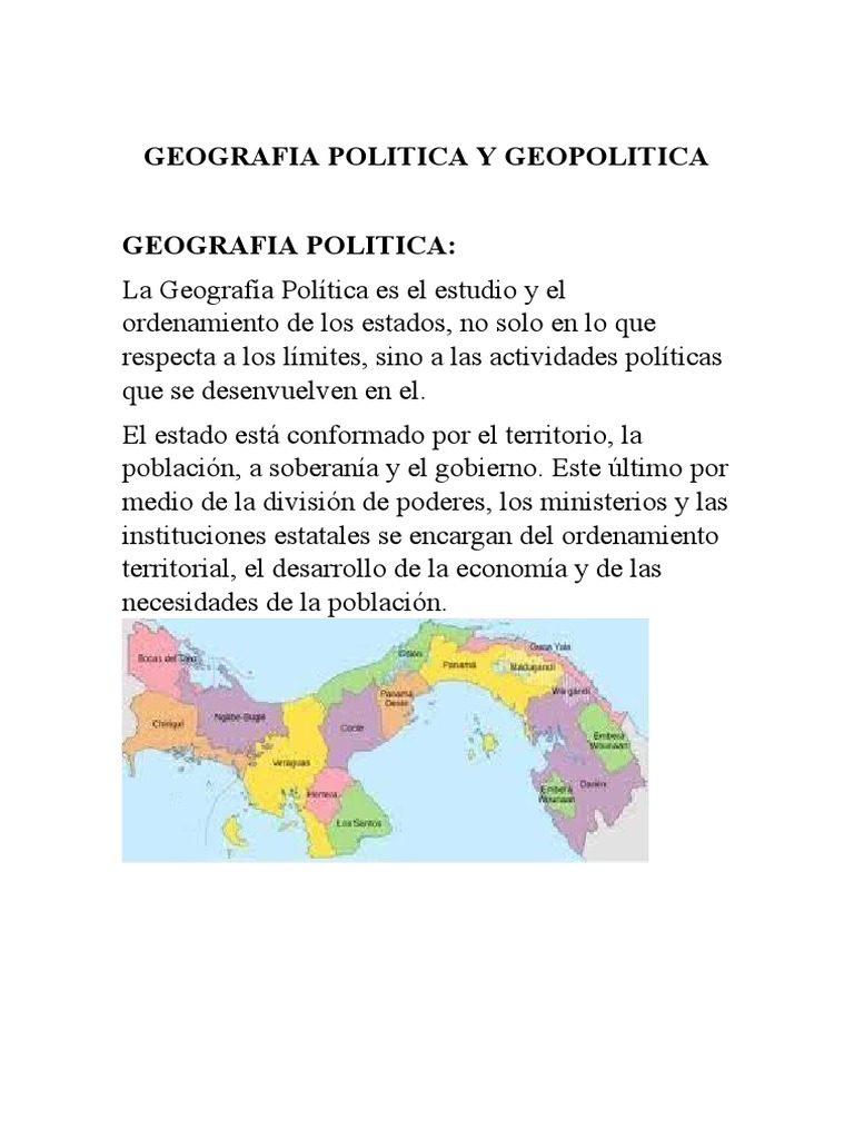 Geografia Politica y Geopolitica | PDF | Geopolítica | Geografía